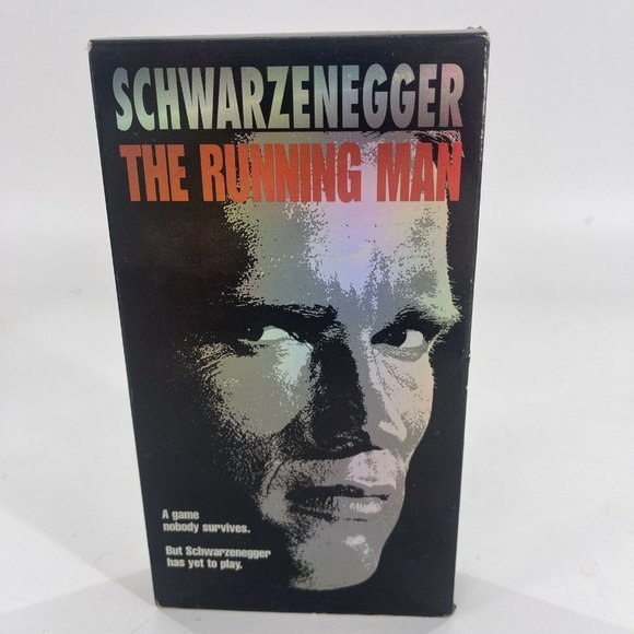 Media | The Running Man Vhs 1987 Arnold Schwarzenegger Richard Dawson ...